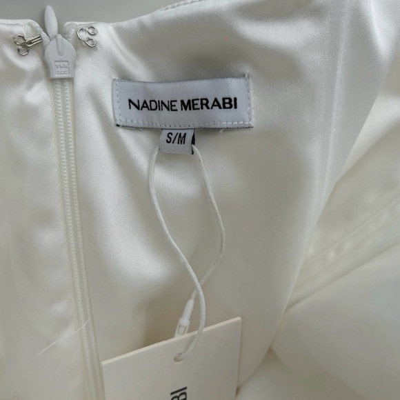 NADINE MERABI | Dresses | Nadine Merab Emiliee Bridal Bow Mini Wedding ...